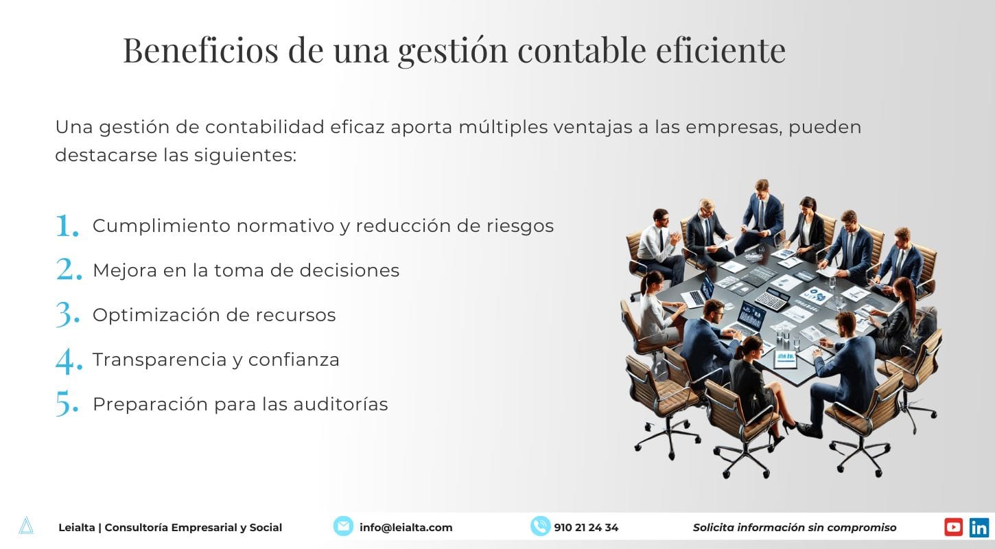 Beneficios de la gestión contable y principales objetivos
