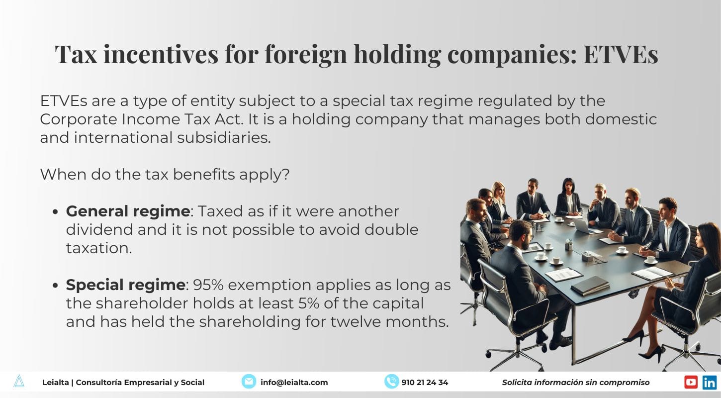 Which are the tax benefits for foreign holding companies?