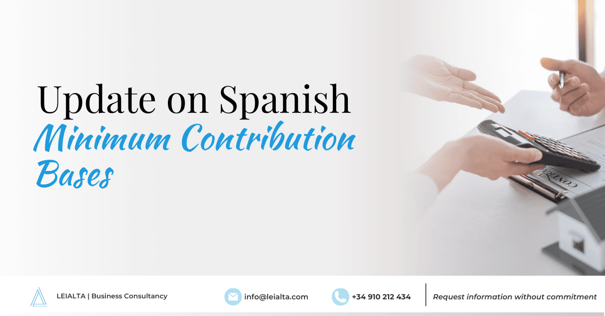 Update on Spanish Minimum Contribution Bases